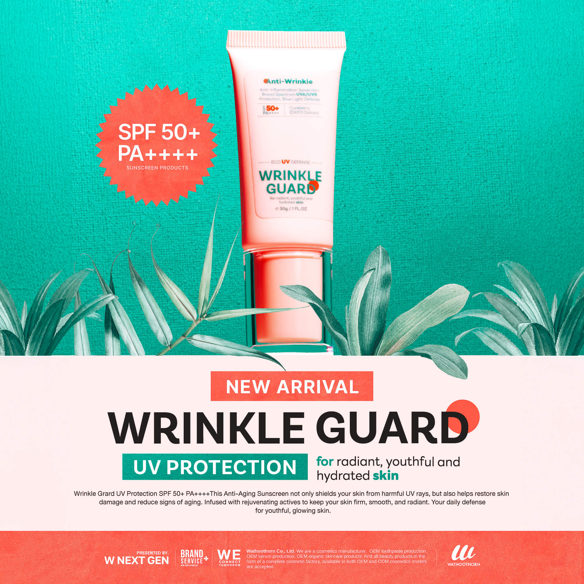 WRINKLE GUARD UV PROTECTION SPF 50+ PA++++ - WATHOOTHORN