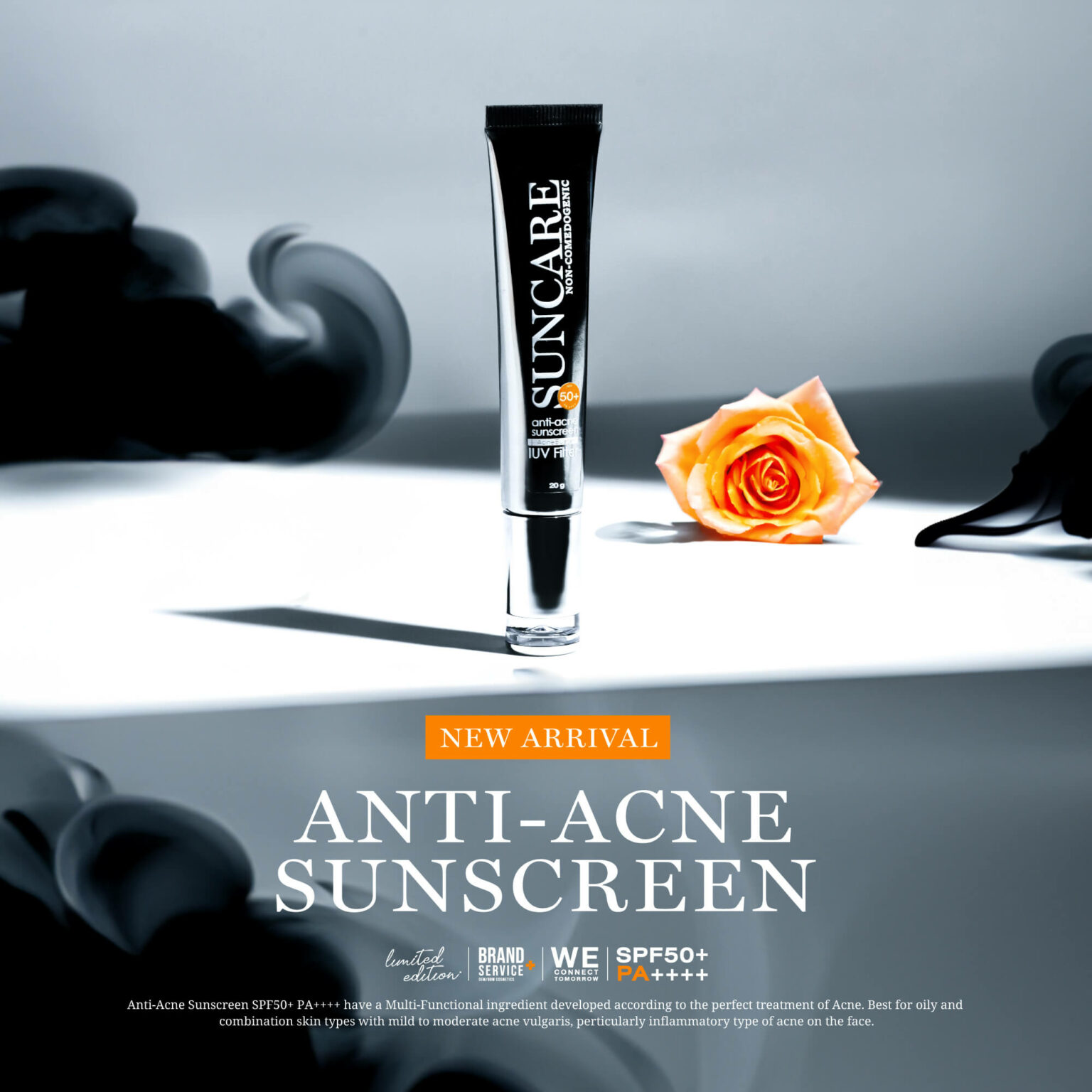 SUNSCREEN CREAM LIGHT FEELING SPF50+ PA+++ - โรงงานผลิตครีม วธูธร